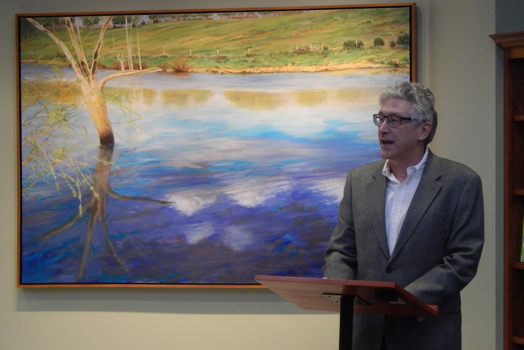 Painting donated to library by Sheldon Tapley is part of childhood ...