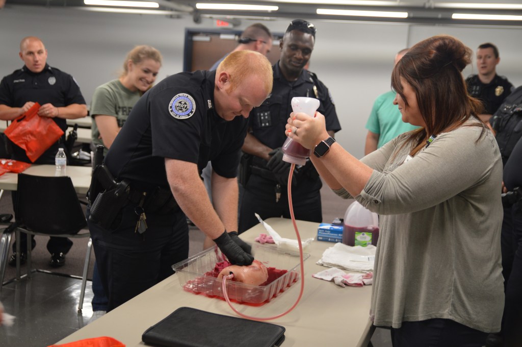 Officers given training during first-ever National Stop the Bleed Month ...