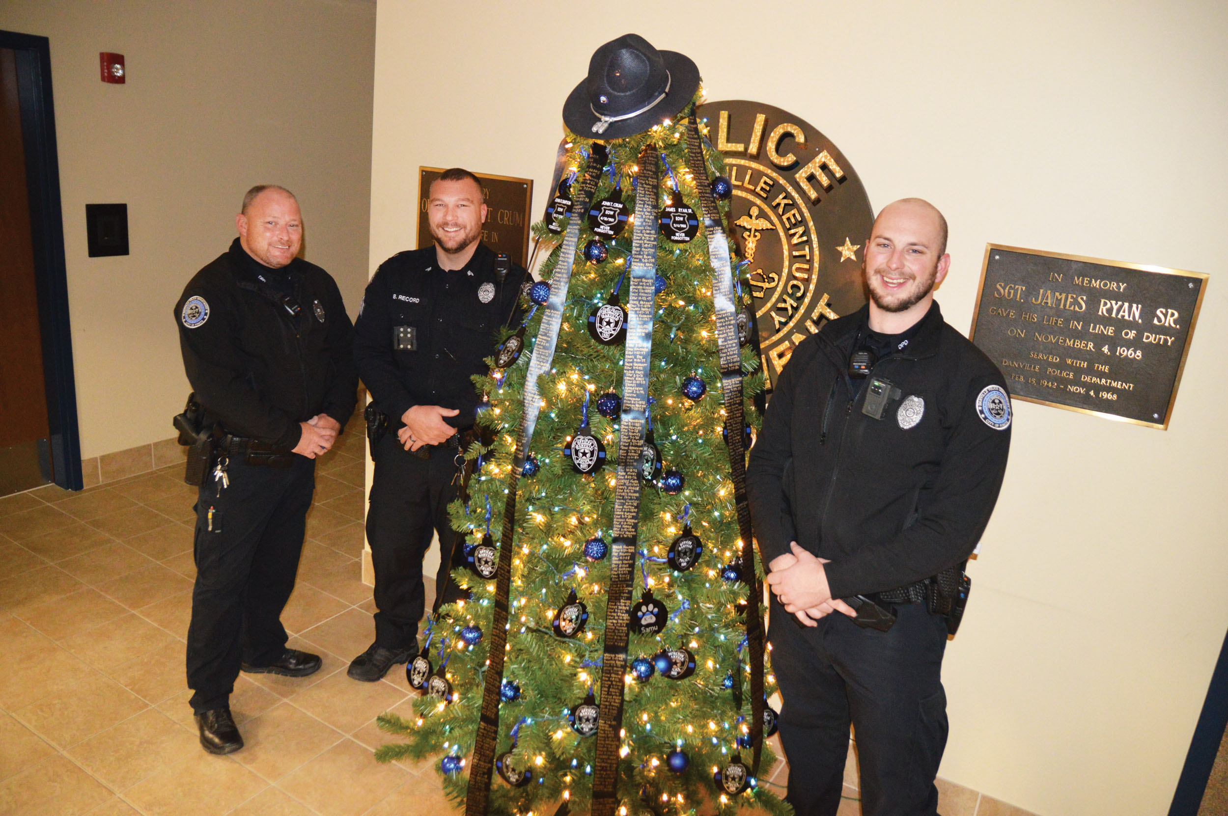 Fallen officer tree at Danville PD pays homage to those lost in line of ...