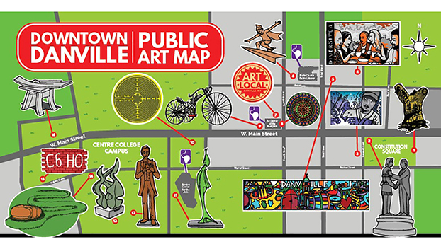 Art Center unveils new public art map | The Advocate-Messenger