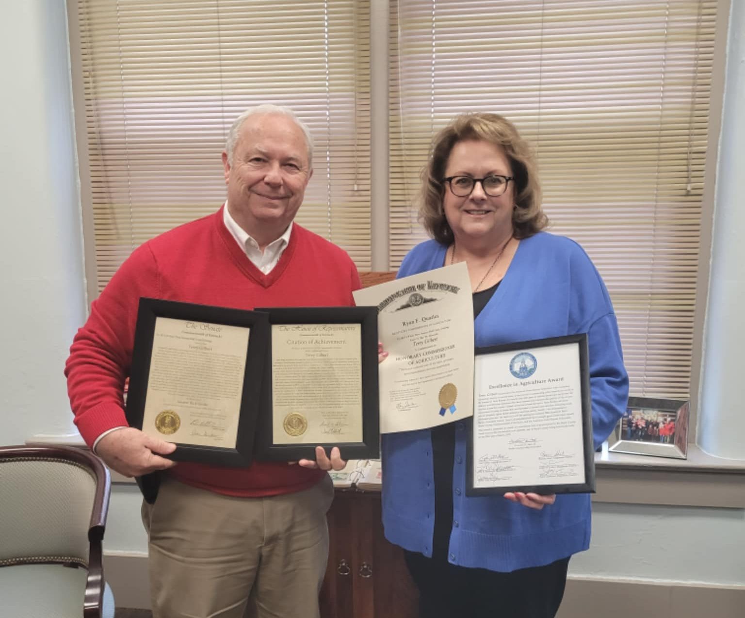 Terry Gilbert honored in agriculture excellence | The Advocate-Messenger