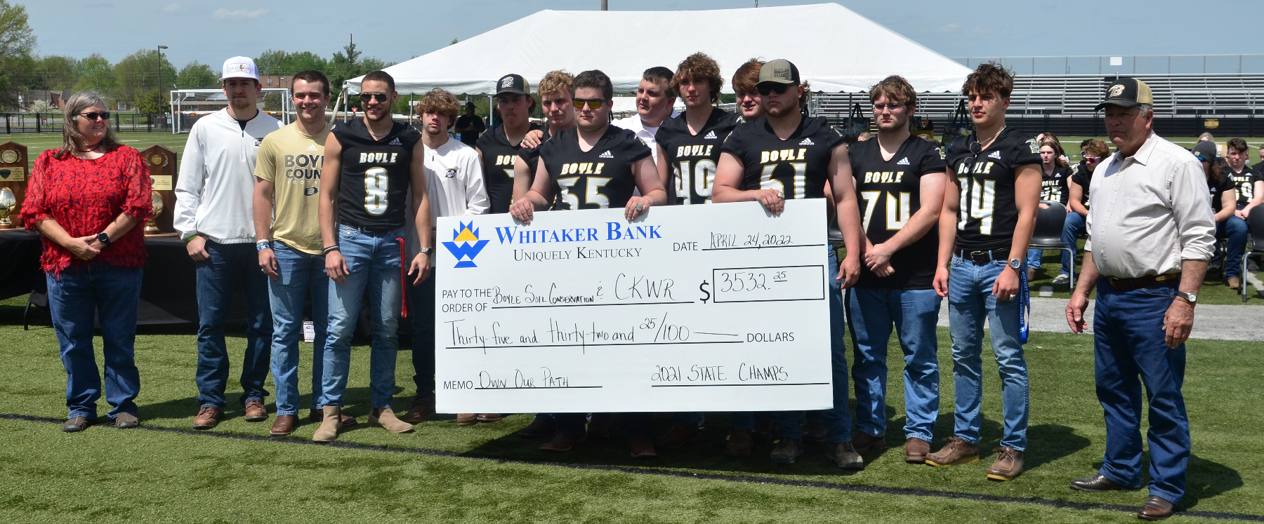 Boyle County football team recognized for winning state championship ...