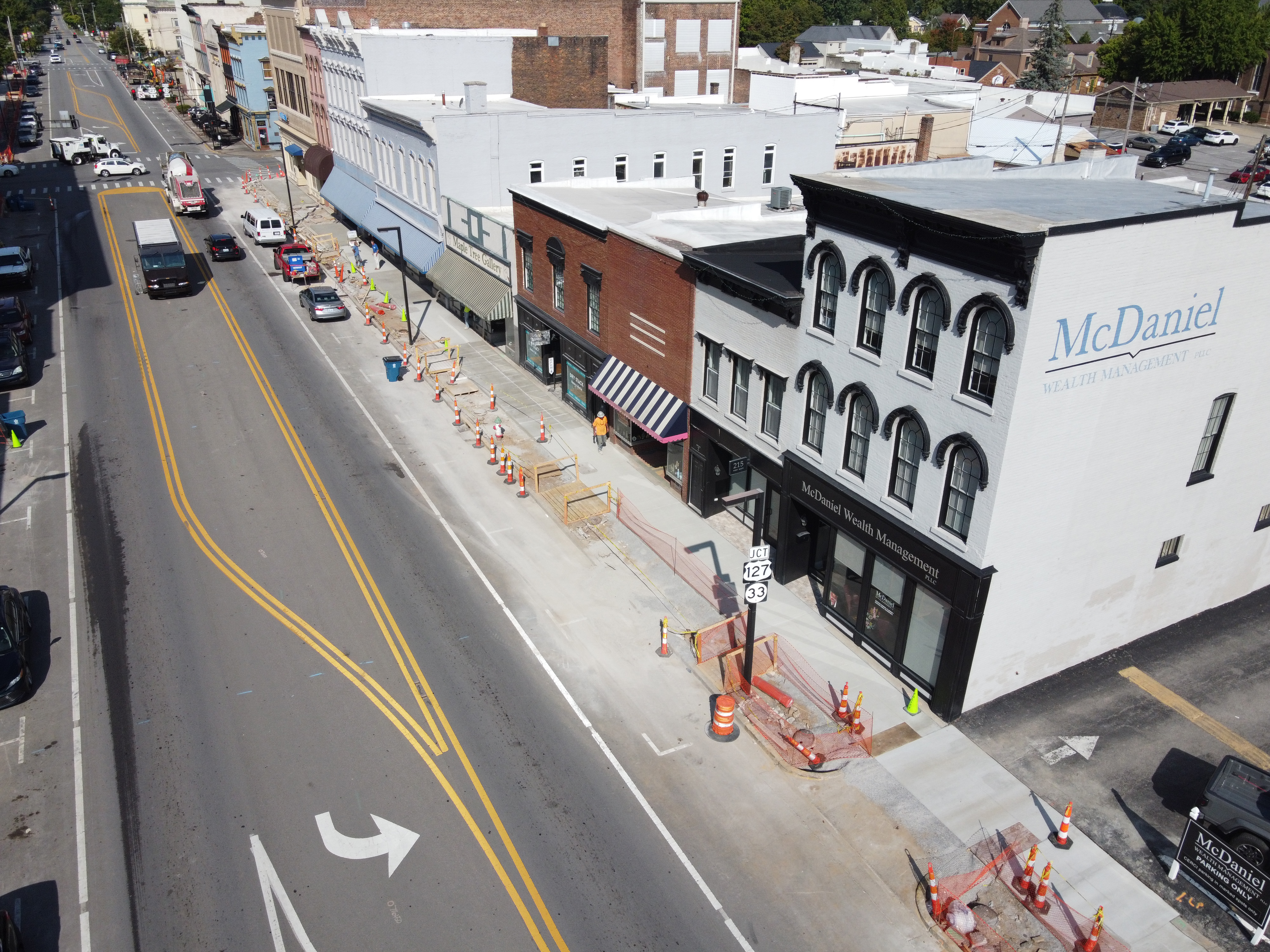 City hears updates on downtown streetscape, Baughman sidewalk projects ...