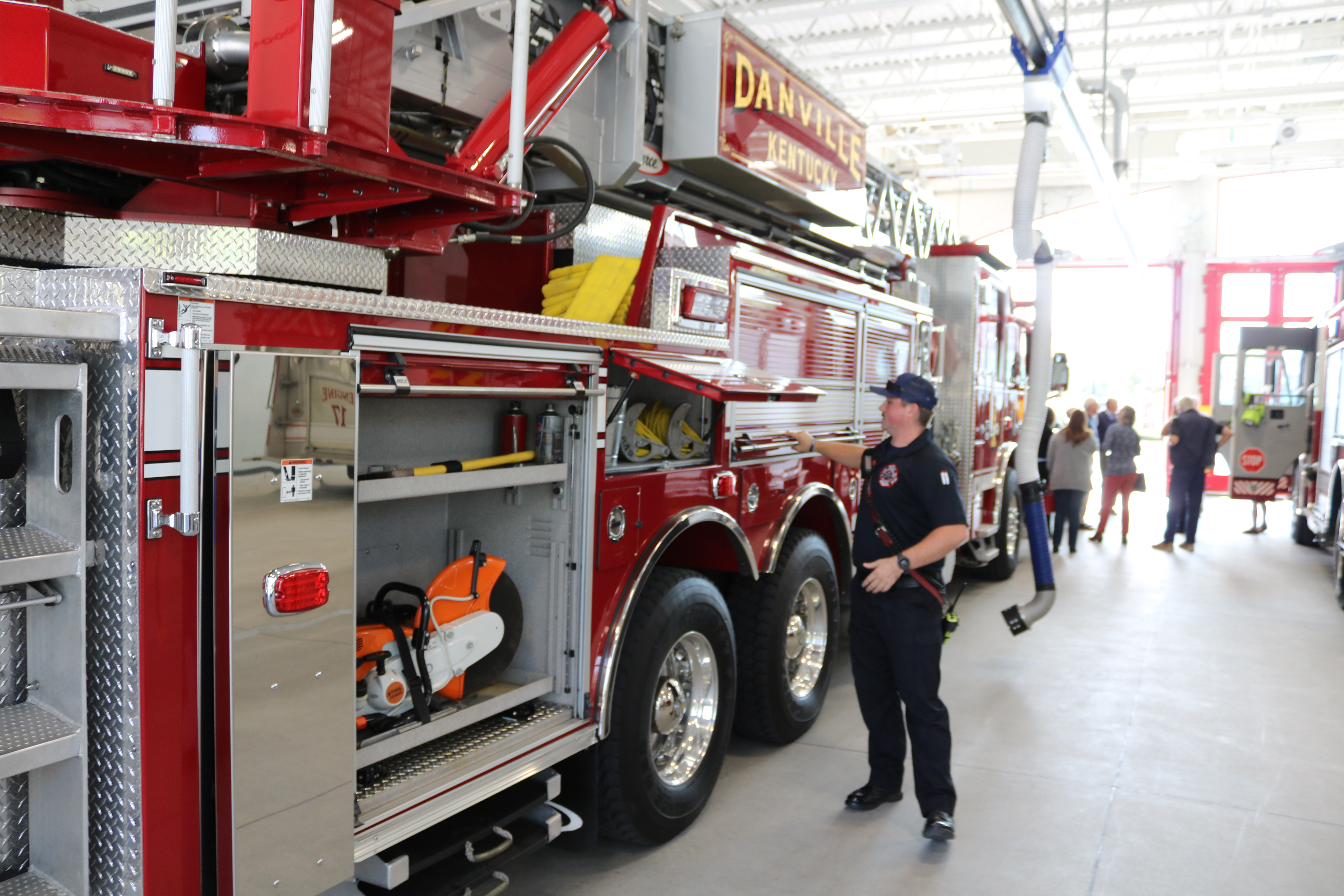 Rotarians get inside look at new fire station | The Advocate-Messenger