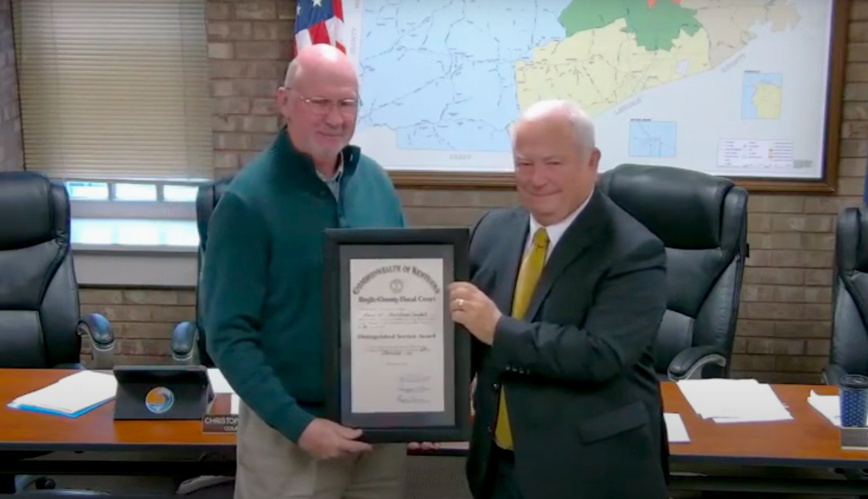 Retiring Public Works Director Duane Campbell recognized for service ...