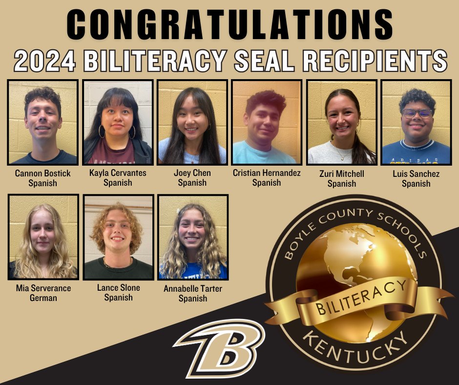 Nine BCHS students earn Biliteracy Seal | The Advocate-Messenger